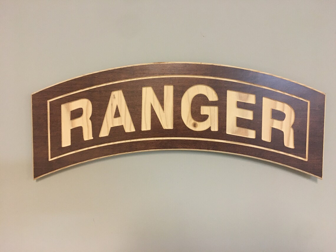 Ranger Tab Wood Wall Hanging Decor - Etsy