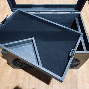 Footlocker Keepsake Chest Shadow Box Trunk Military Memorabilia Chest ...