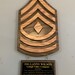 First Sergeant Hanging Wall Plaque 1SG Wood Cutout With Inscription ...