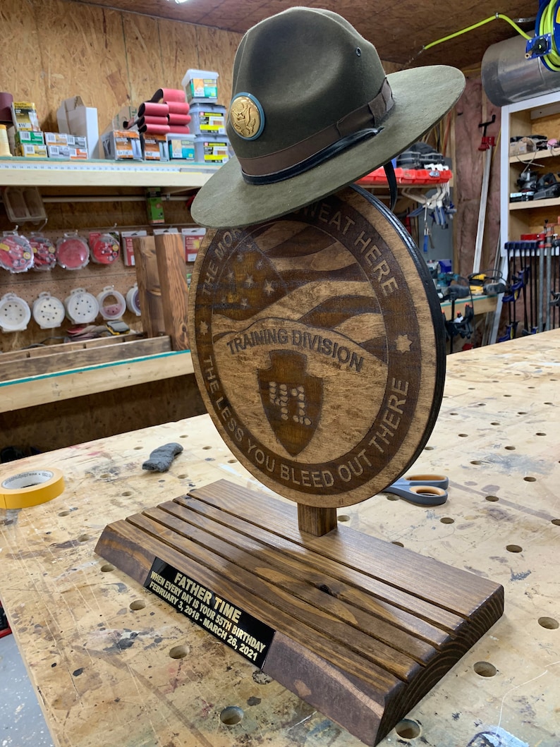 State Trooper Hat Stands Any State Badge Emblem Patch Etc - Etsy