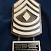 First Sergeant Hanging Wall Plaque 1SG Wood Cutout With Inscription ...