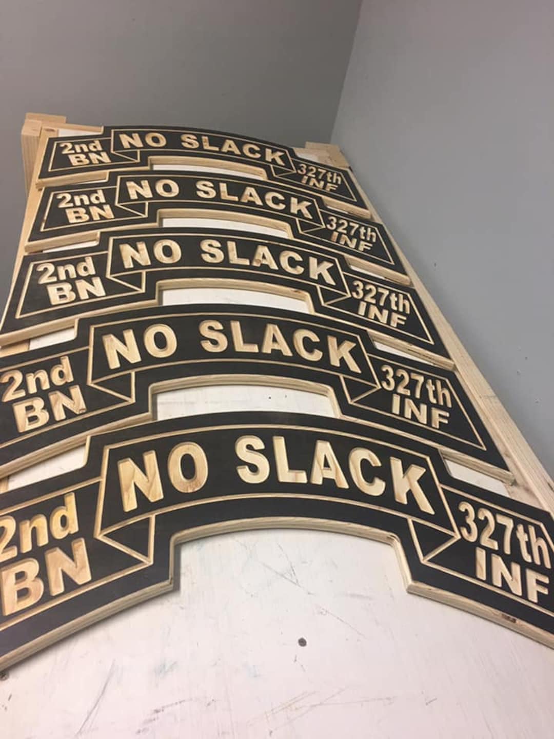 No Slack 2nd BN 327th INF Wood Wall Hanging Cutout - Etsy