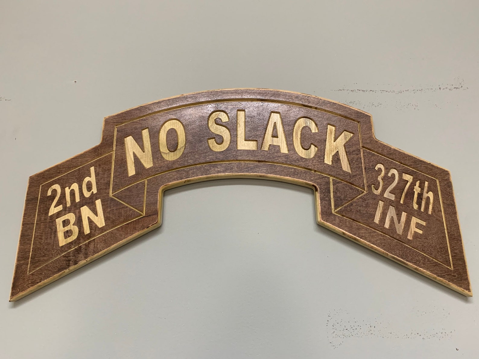No Slack 2nd BN 327th INF Wood Wall Hanging Cutout - Etsy Denmark