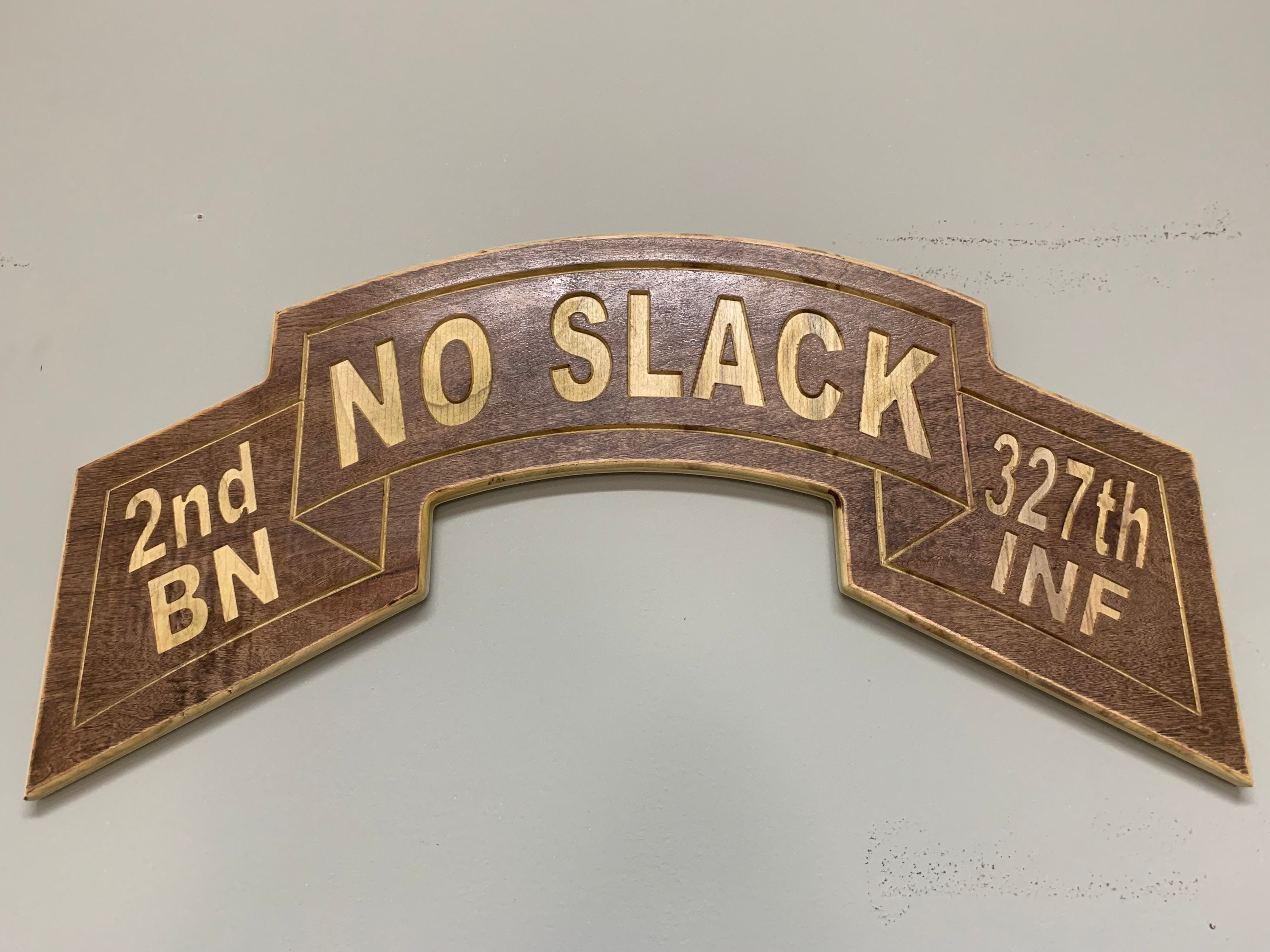 No Slack 2nd BN 327th INF Wood Wall Hanging Cutout - Etsy