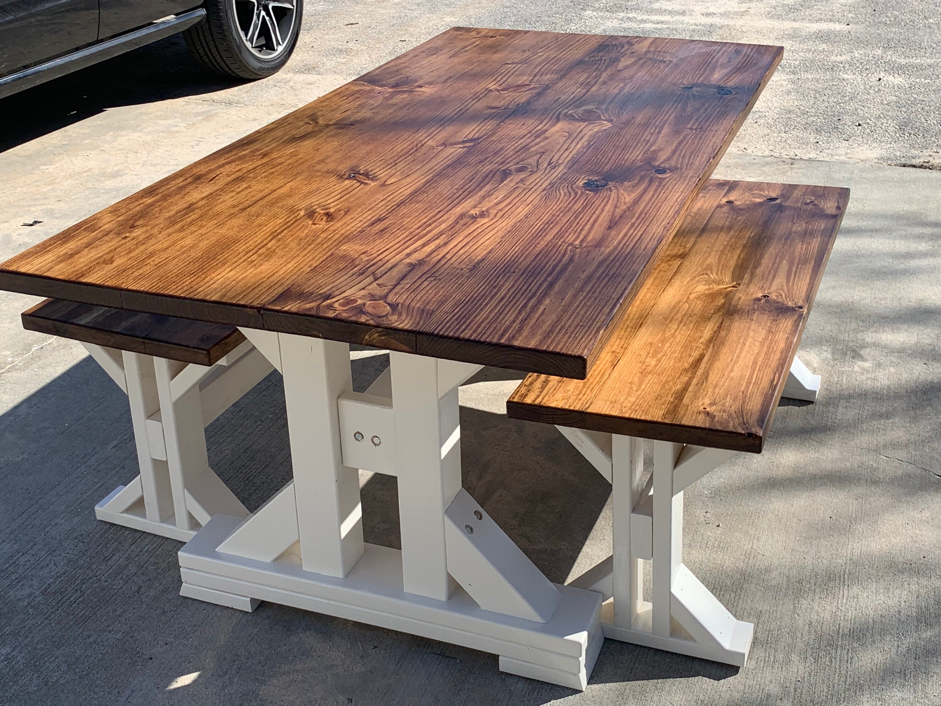 Farmhouse Table Dining Set SC - Etsy