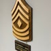 First Sergeant Hanging Wall Plaque 1SG Wood Cutout With Inscription ...