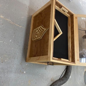 Footlocker Keepsake Chest Shadow Box Trunk Military Memorabilia Chest ...