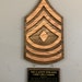 First Sergeant Hanging Wall Plaque 1SG Wood Cutout With Inscription ...