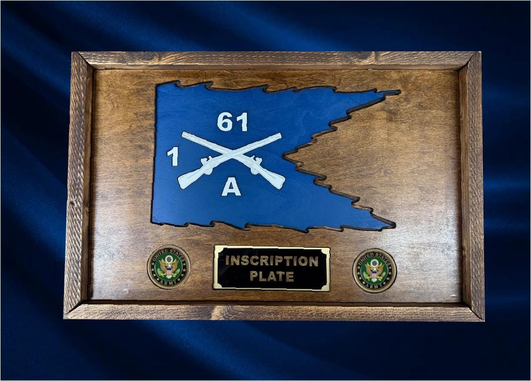 Custom Guidon Plaque: Wood Guidon Replica Military Award - Etsy