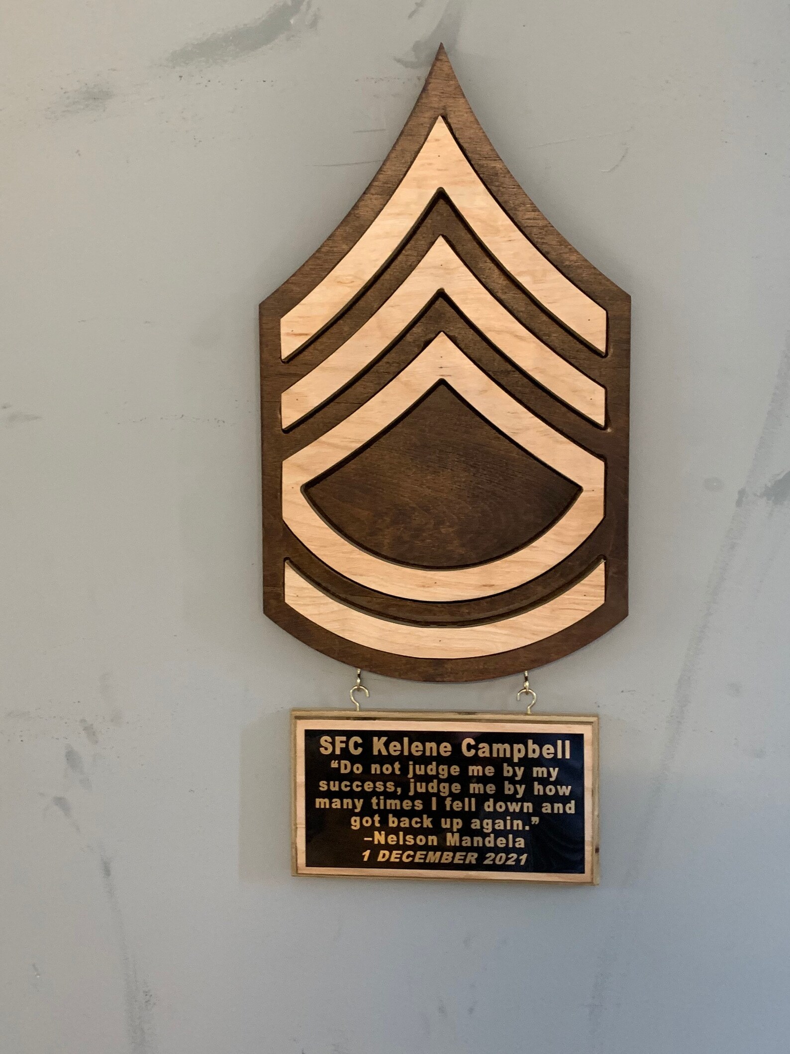 SFC Sergeant First Class Rank Cutout Hanging Wall Plaque Army - Etsy