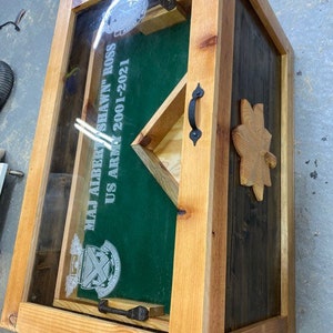 Footlocker Keepsake Chest Shadow Box Trunk Military Memorabilia Chest ...