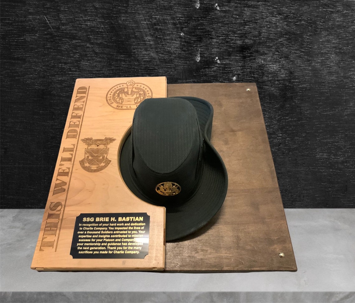 Drill Sergeant Hat Press Female Bush Hat Press Wall Display - Etsy Ireland