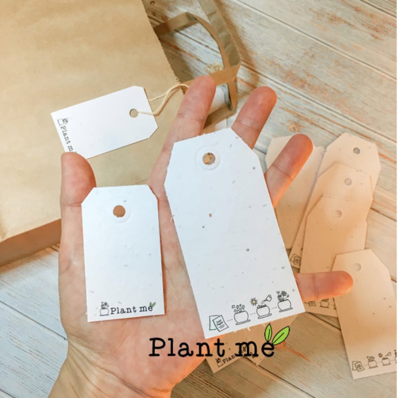 Seed Paper Tags - Etsy
