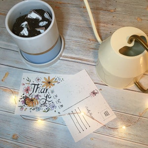 Plant Me! Thank You Postcards That Will Bloom Into Wildflowers - Etsy