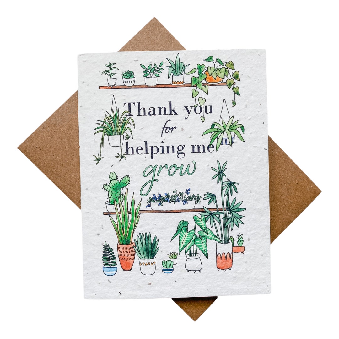 Plant Me! Thank You for Helping Me Grow - Etsy