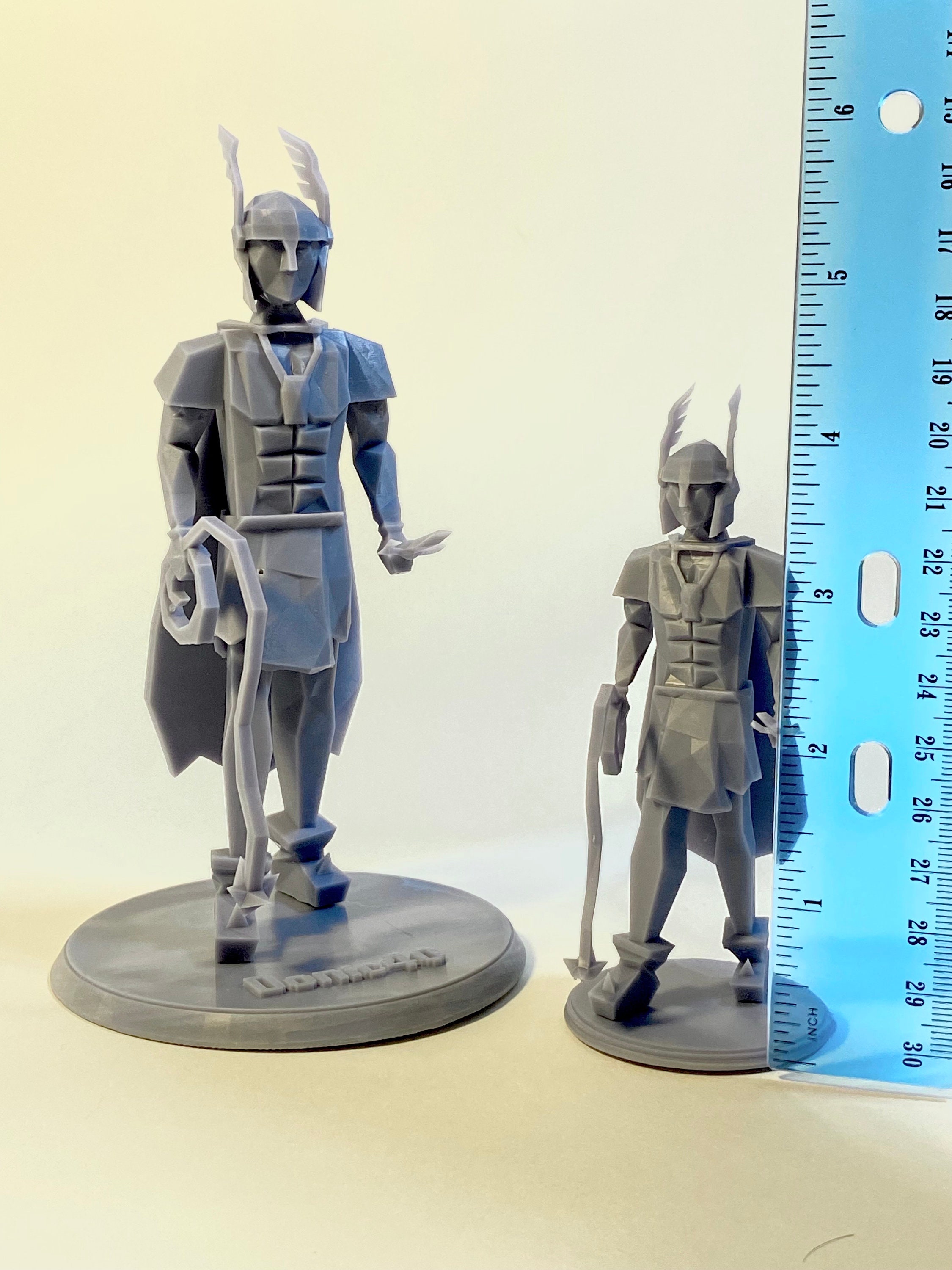 High Quality Osrs/runescape 3D Printed Figure in Grey Resin Your Own ...
