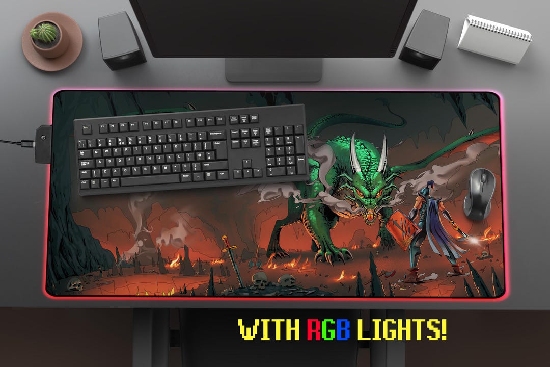 Custom Old School Runescape LED RGB Lights Gaming Mouse Pad - OSRS ...