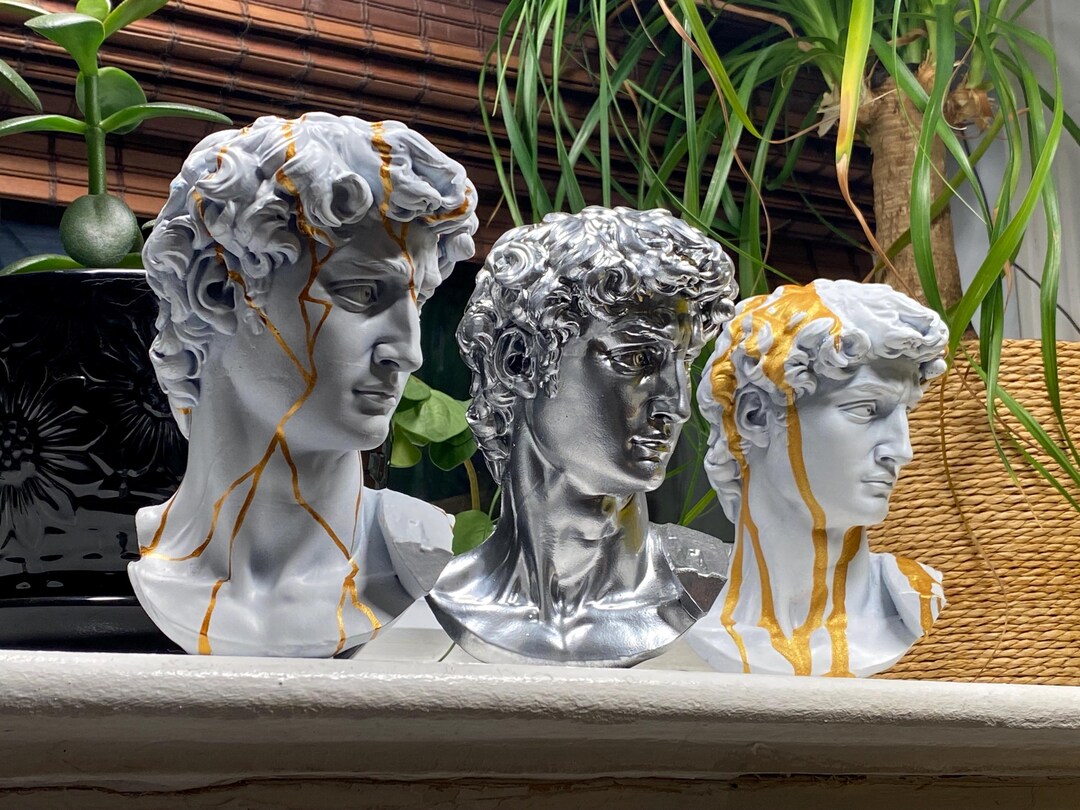 David by Michelangelo Bust: Customizable Stone-like Statue - Etsy