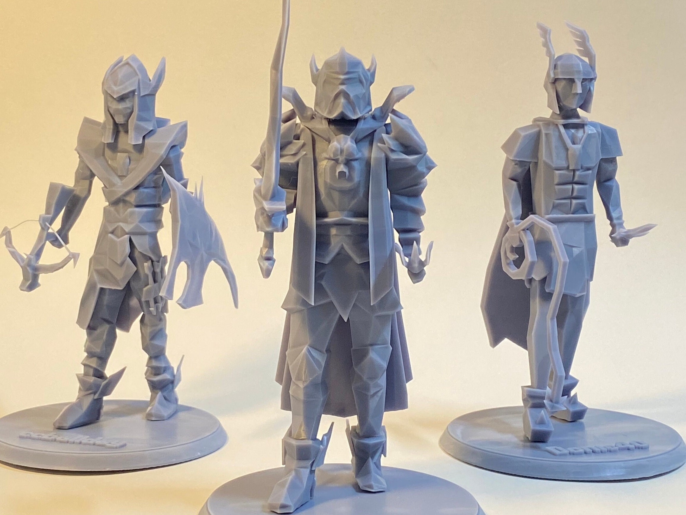 High Quality - Osrs/runescape 3D Printed Figure in Grey Resin - Your ...