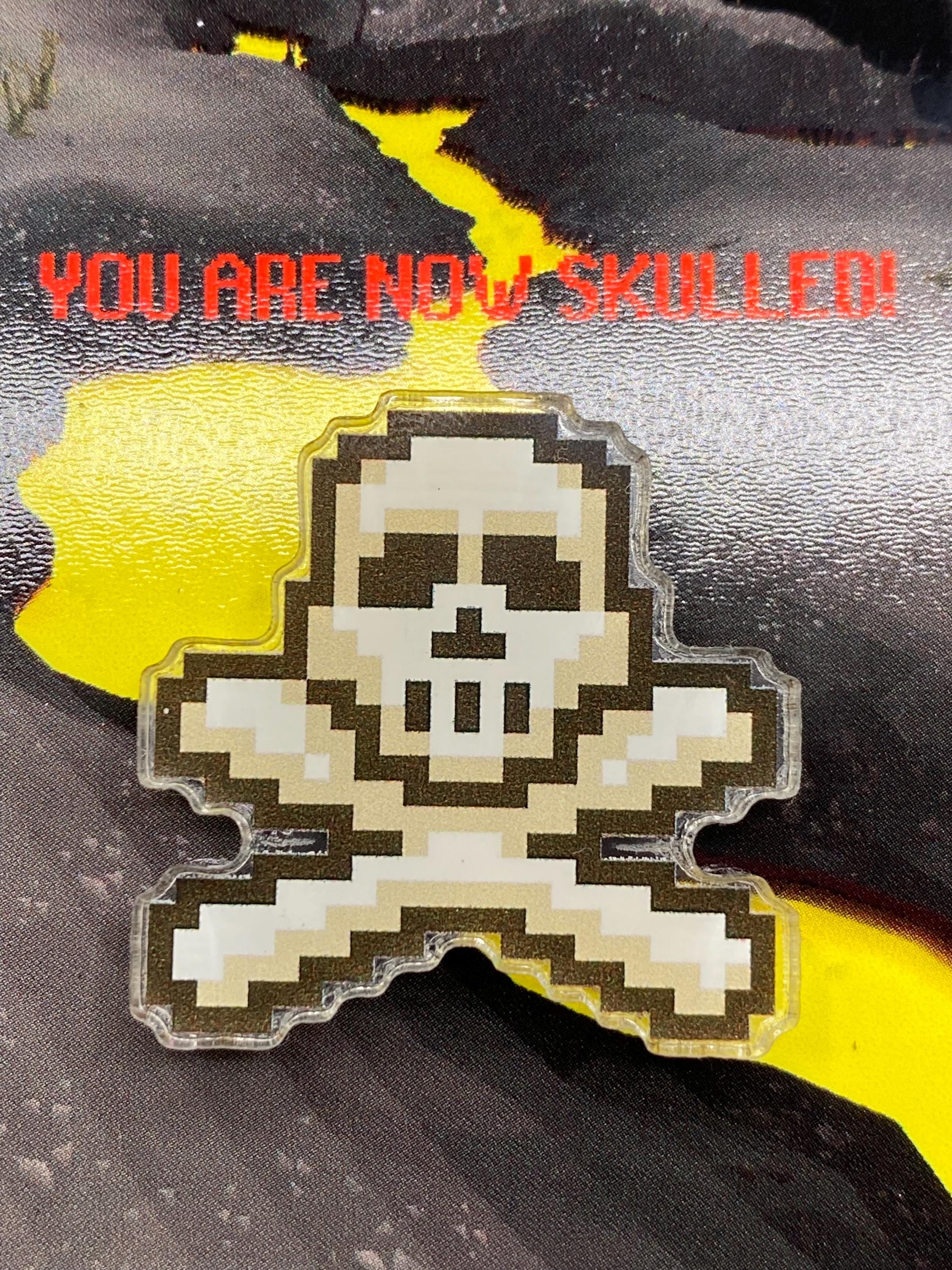 Skulled PK Icon Inspired Old School Runescape Pin - OSRS - Clothes ...