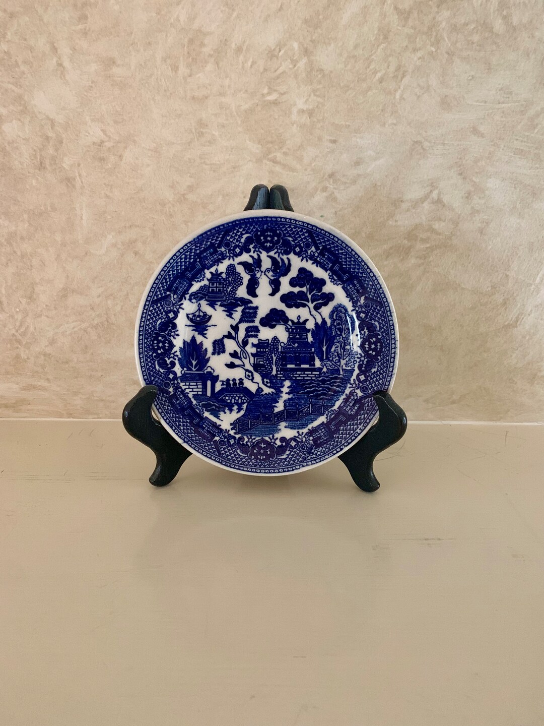 Blue Willow Bread Plate - Etsy
