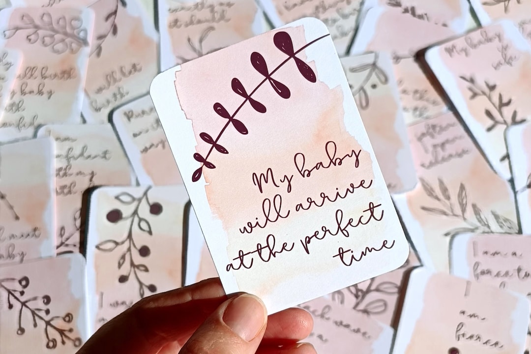 Birth Affirmation Cards | 32 Printable Birth Affirmations | Digital ...