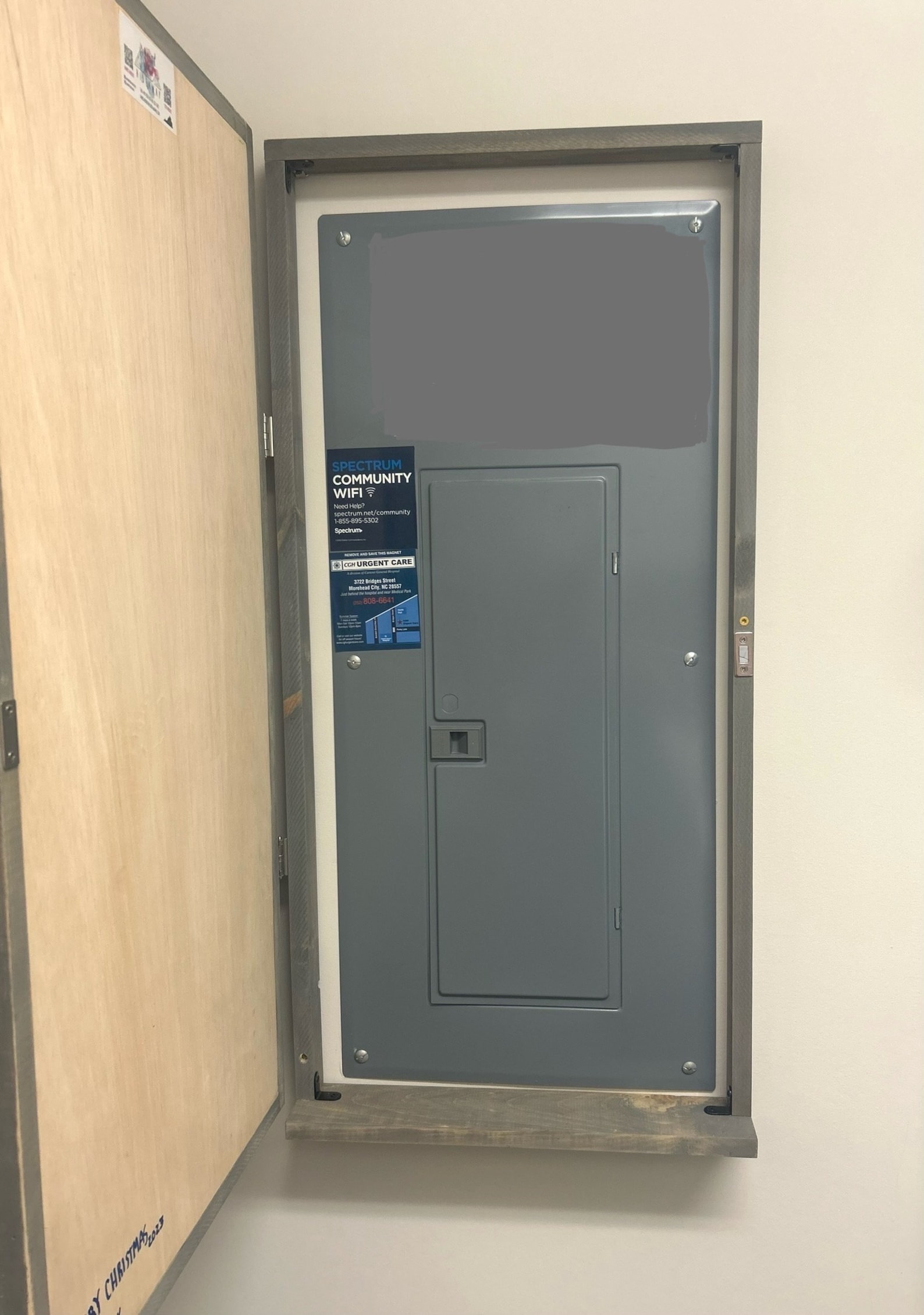 Rustic Electrical Panel Cover Black Mountain With Trees Custom Sizes ...