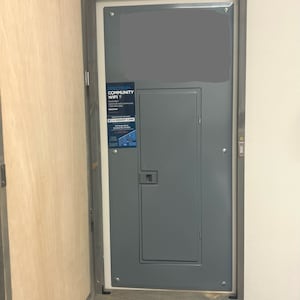 Rustic Electrical Panel Cover - Black Mountain With Trees - Custom ...