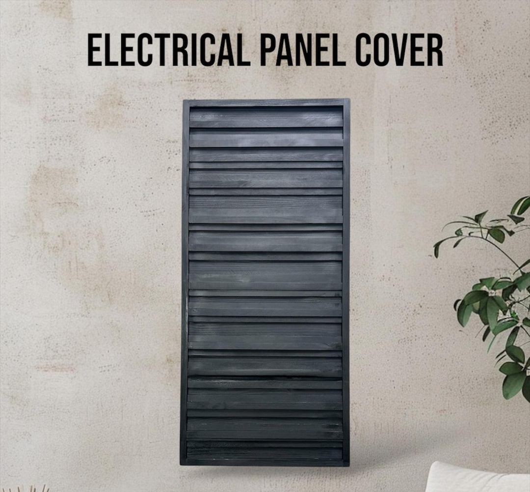 Rustic Electrical Panel Cover - Rustic Modern Art Design- Custom Sizes ...