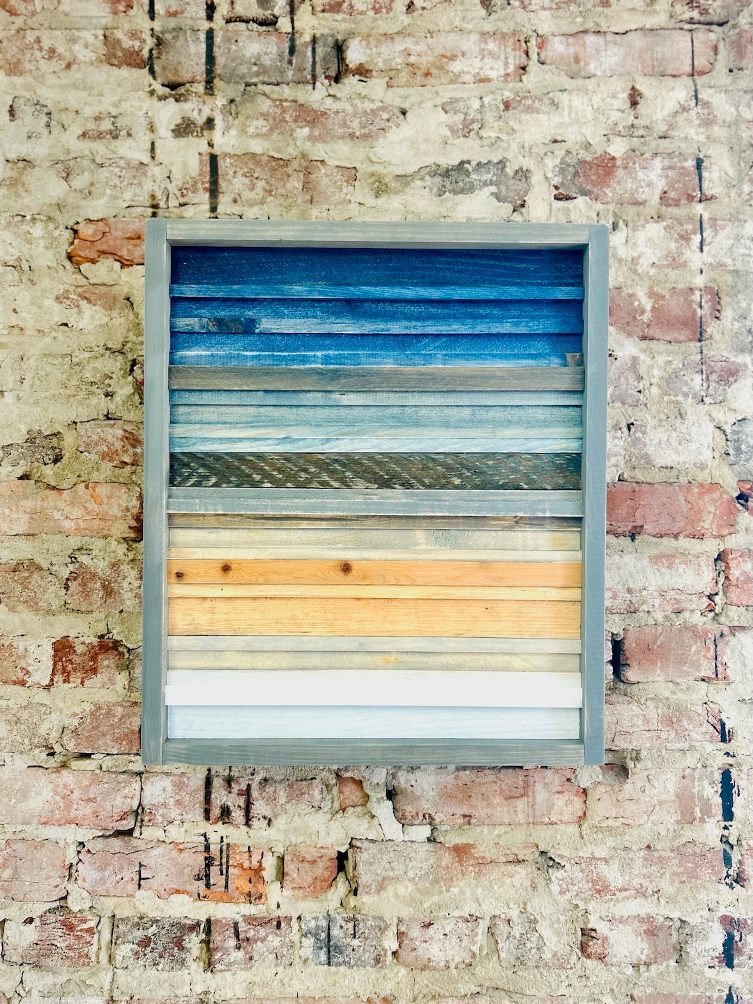 Rustic Electrical Panel Cover - Rustic Navy Coastal Art Design- Custom ...