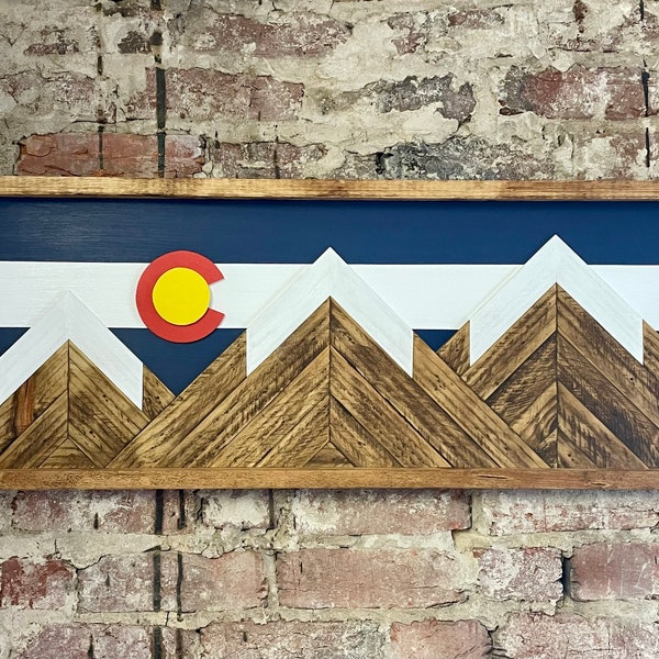 Wood Colorado Flag - Etsy