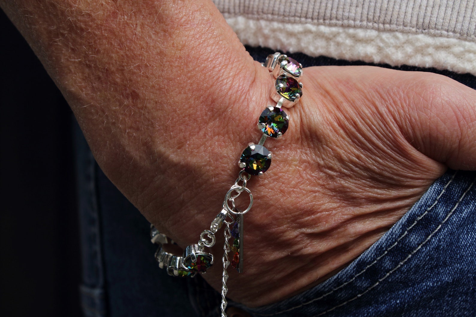 Lesbian Jewelry, Swarovski Bracelet, LGBT Jewelry, Rhinestone Bracelet ...