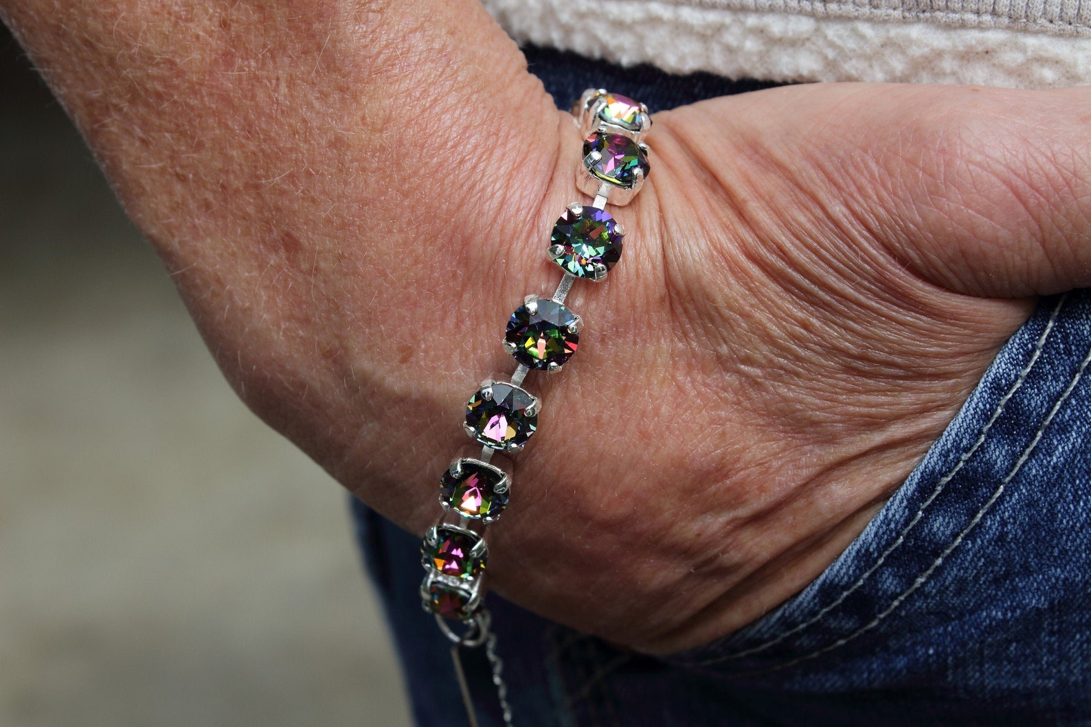 Lesbian Jewelry, Swarovski Bracelet, LGBT Jewelry, Rhinestone Bracelet ...