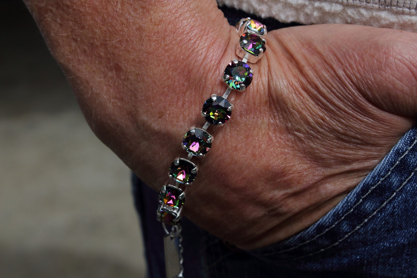 Lesbian Jewelry, Swarovski Bracelet, LGBT Jewelry, Rhinestone Bracelet ...