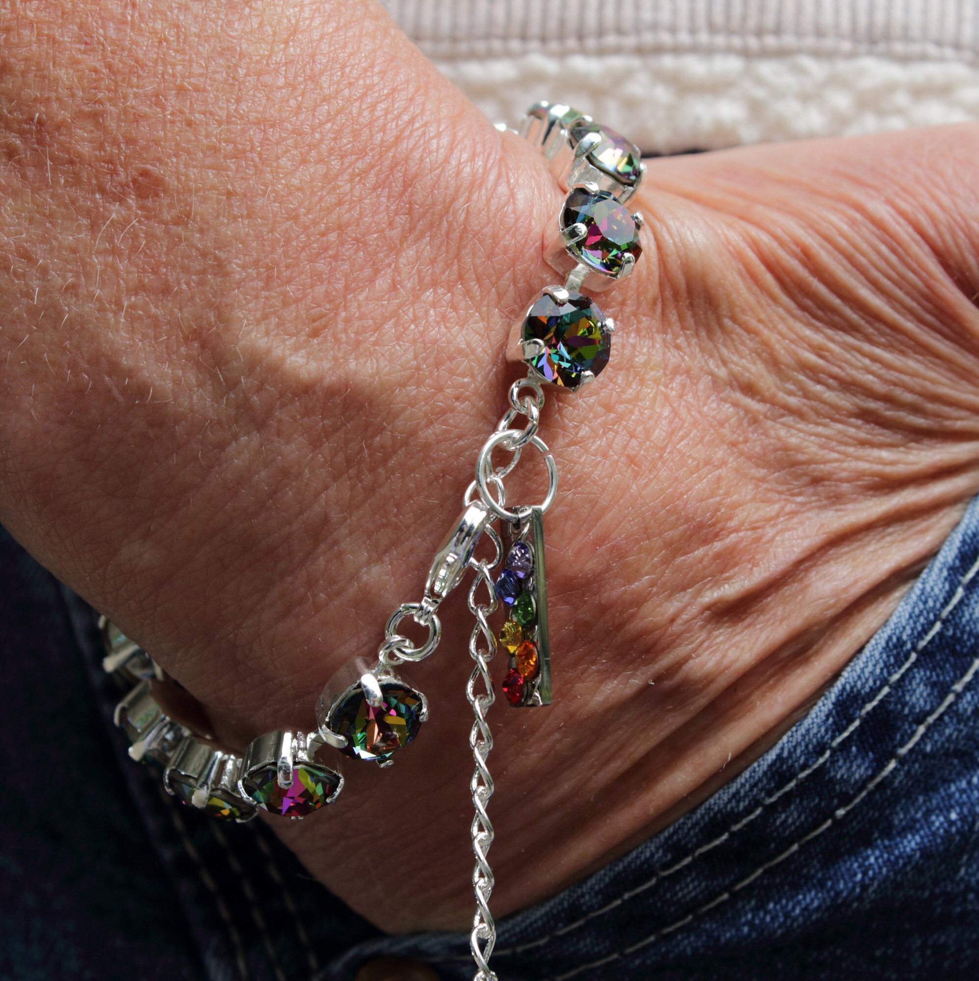 Lesbian Jewelry, Swarovski Bracelet, LGBT Jewelry, Rhinestone Bracelet ...