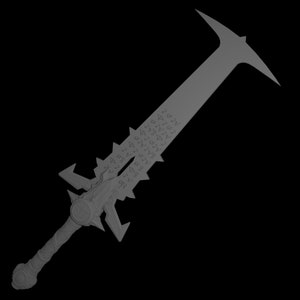 Doom Eternal Crucible Sword for Mcfarlane Doom Slayer Figure 3D PRINT ...