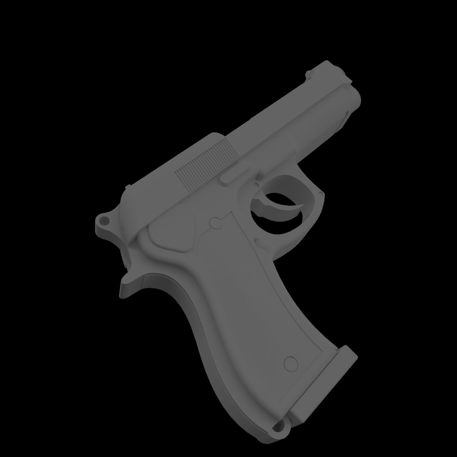 DOOM Classic Pistol 1:1 Scale for 3D PRINT DIGITAL | Etsy