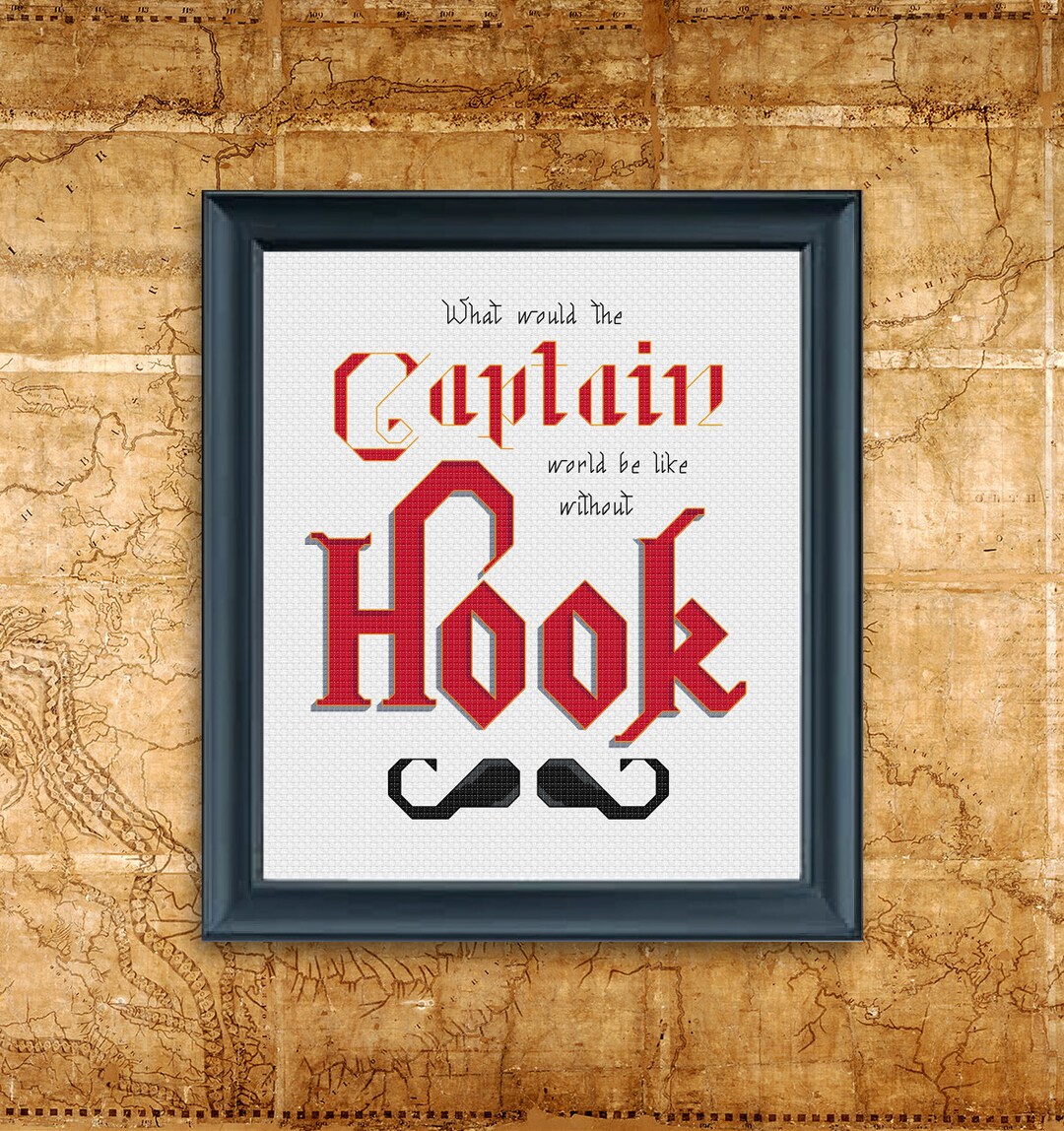 Captain Hook Cross Stitch Pattern - Etsy