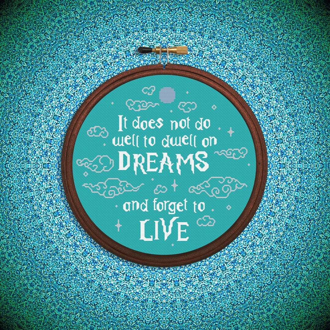 Albus Dumbledore Dreams Quote Cross Stitch Pattern - Etsy