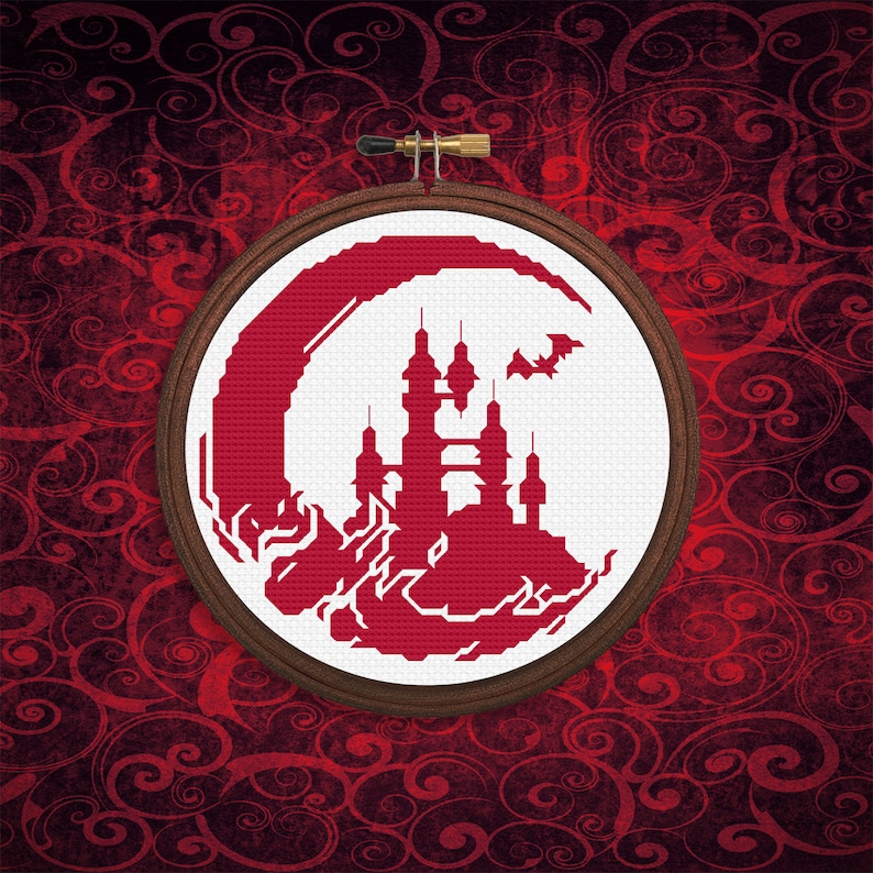 Dracula's Castle - Castlevania Cross Stitch Pattern - Etsy