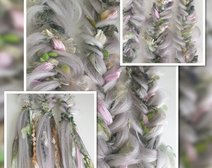 Inghild Nordic Viking Style Crochet Dread Extensions With Fishtail ...