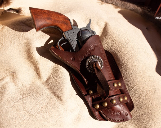 Replica of Johnny Ringo Holster & Belt shown as a Right or a - Etsy