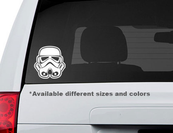 Star Wars Stormtrooper Helmet Vinyl Decal / Sticker | Etsy