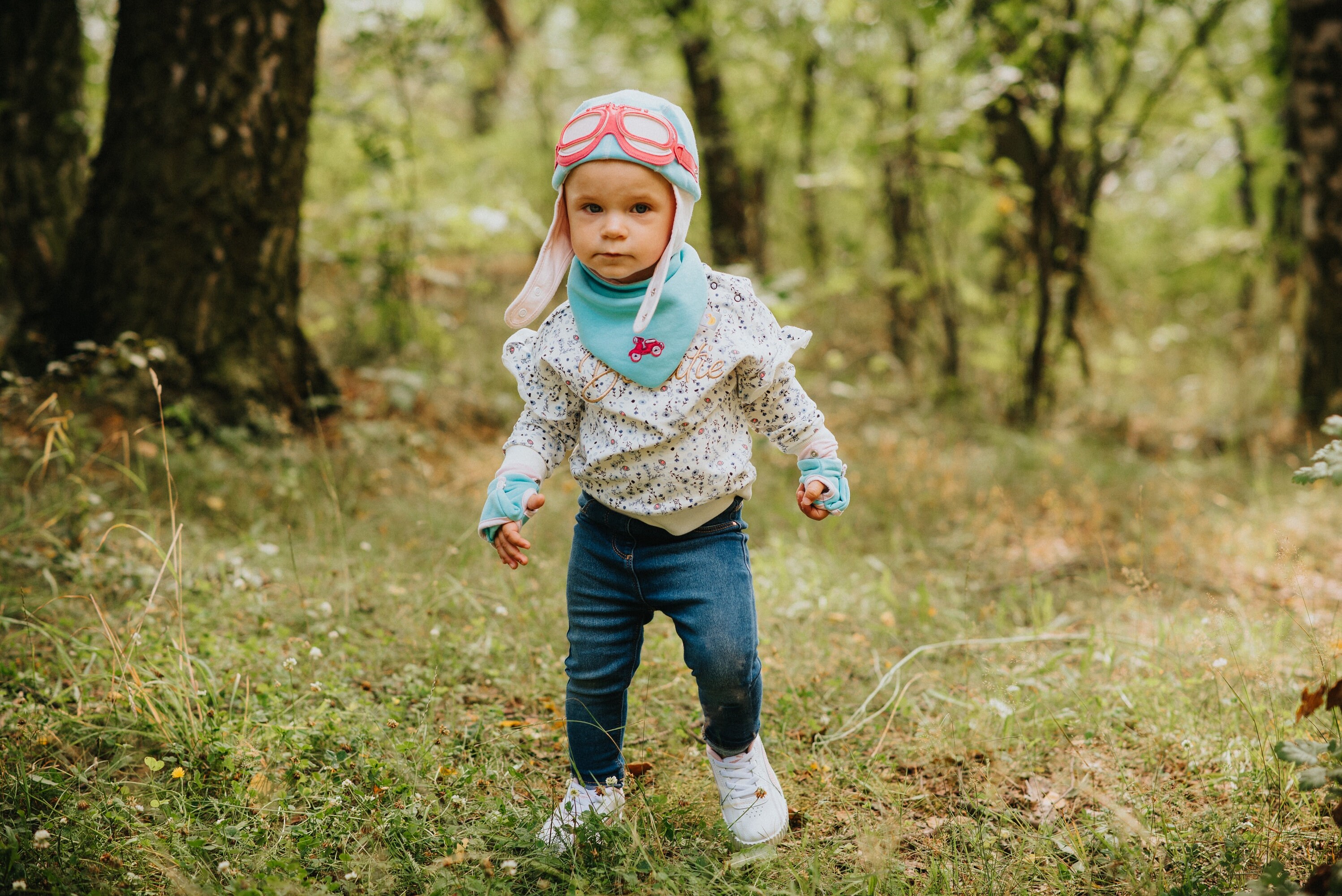 Baby Girl Pilot Hat, Bib and Gloves Gift Set/baby Girl Aviator Hat/baby ...