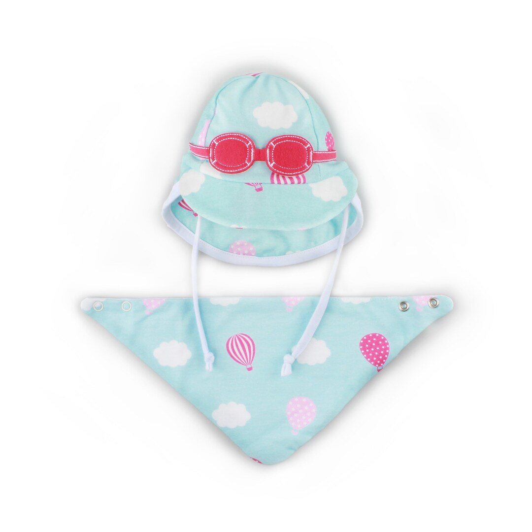 Girls' Sun Hat and Bib Set/baby Girl Gift Set/newborn Baby Girl Gift ...