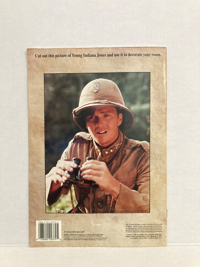 1992 "the Young Indiana Jones Chronicles" Sticker Fun - Etsy