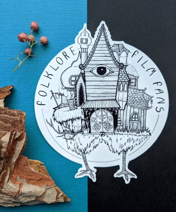 Baba Yaga's Hut sticker Folklore Film Fans | Etsy