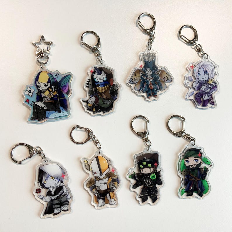 DESTINY 2 | Acrylic Keychain Charms - Etsy