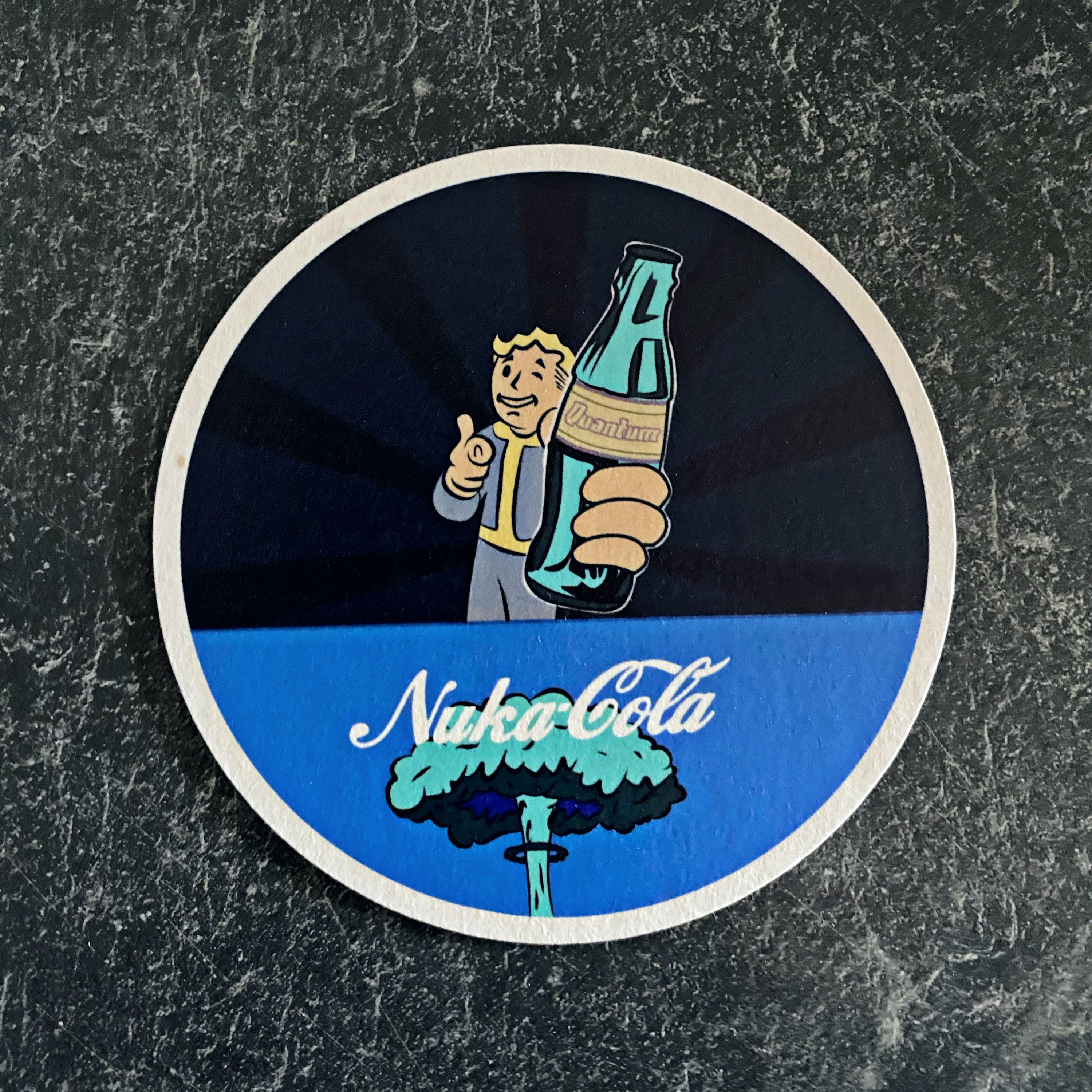 Nuka Quantum Cola Design Fallout Inspired Coasters and Pin Badges - Etsy