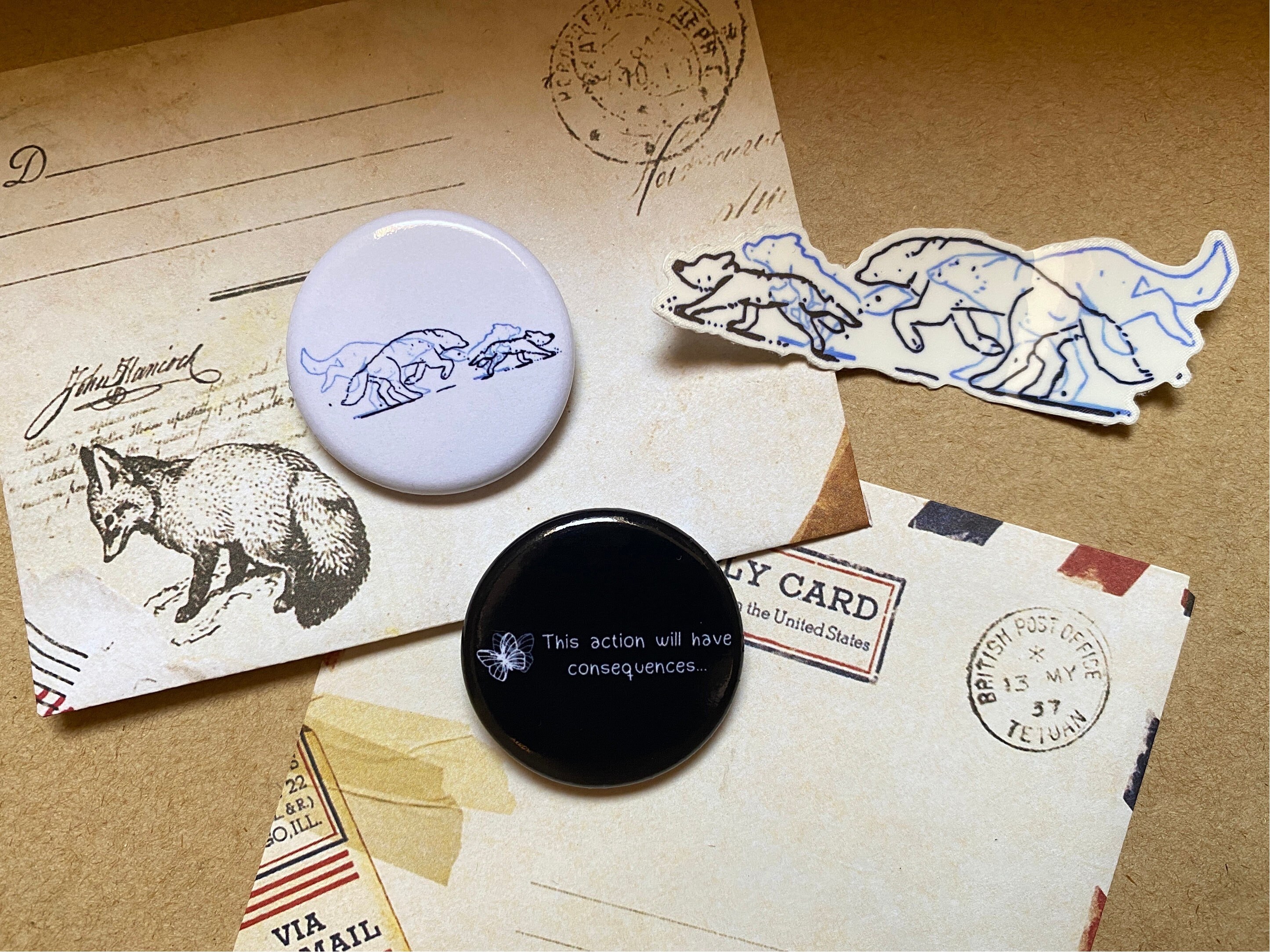 Pin Badges Life is Strange Inspired | 'this Action Will Have ...